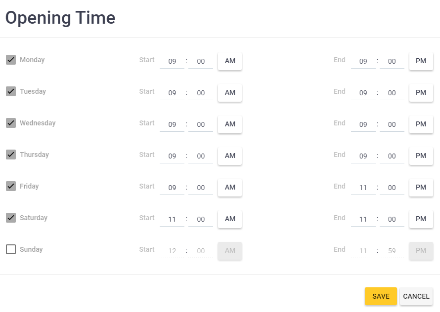 Opening_Time - YumaPOS Support Portal