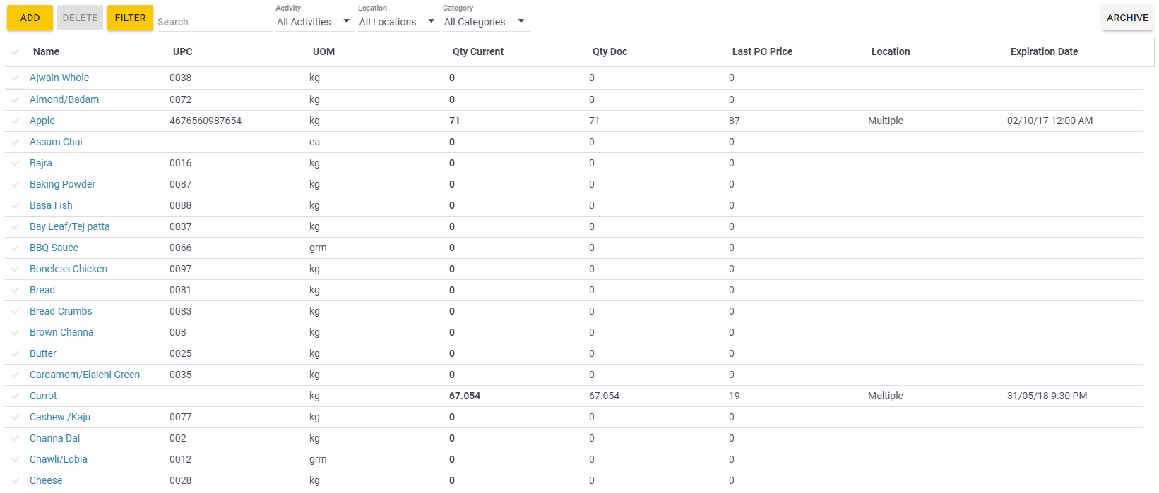 Inventory_Items_List - YumaPOS Support Portal