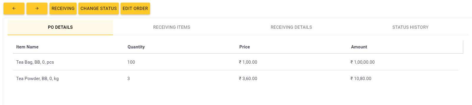 PO_Details - YumaPOS Support Portal